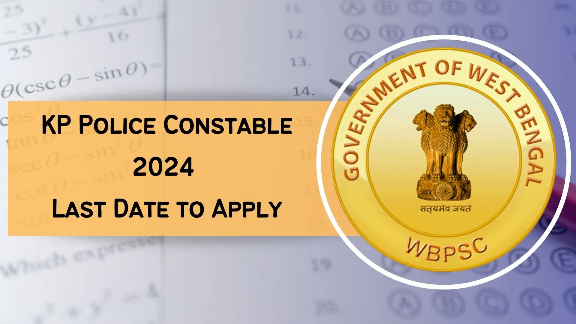 KP Constable 2024 Last Date to Apply - Timeline, Process and Fees