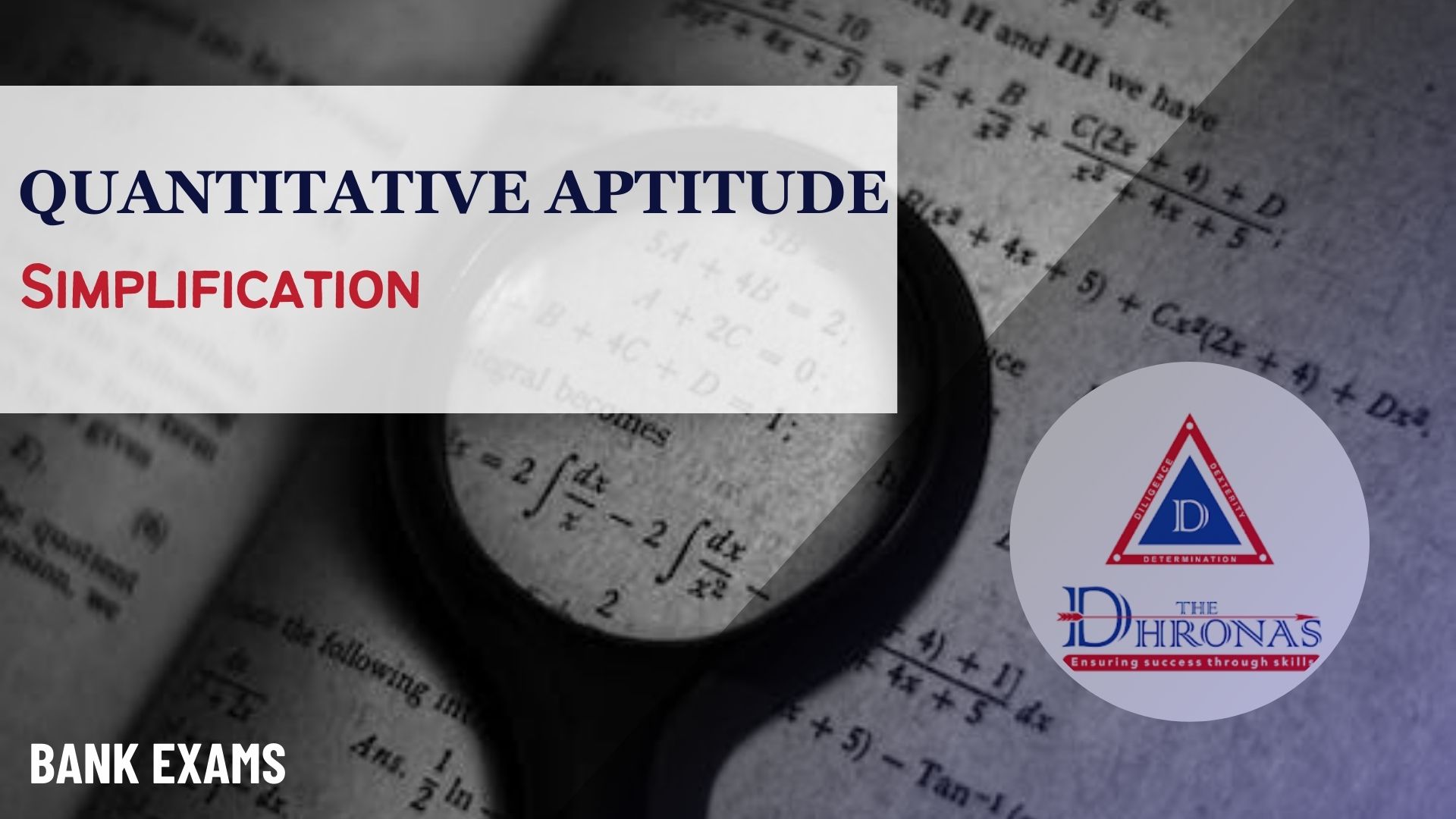 Learn the basics of Simplification for Bank Exams