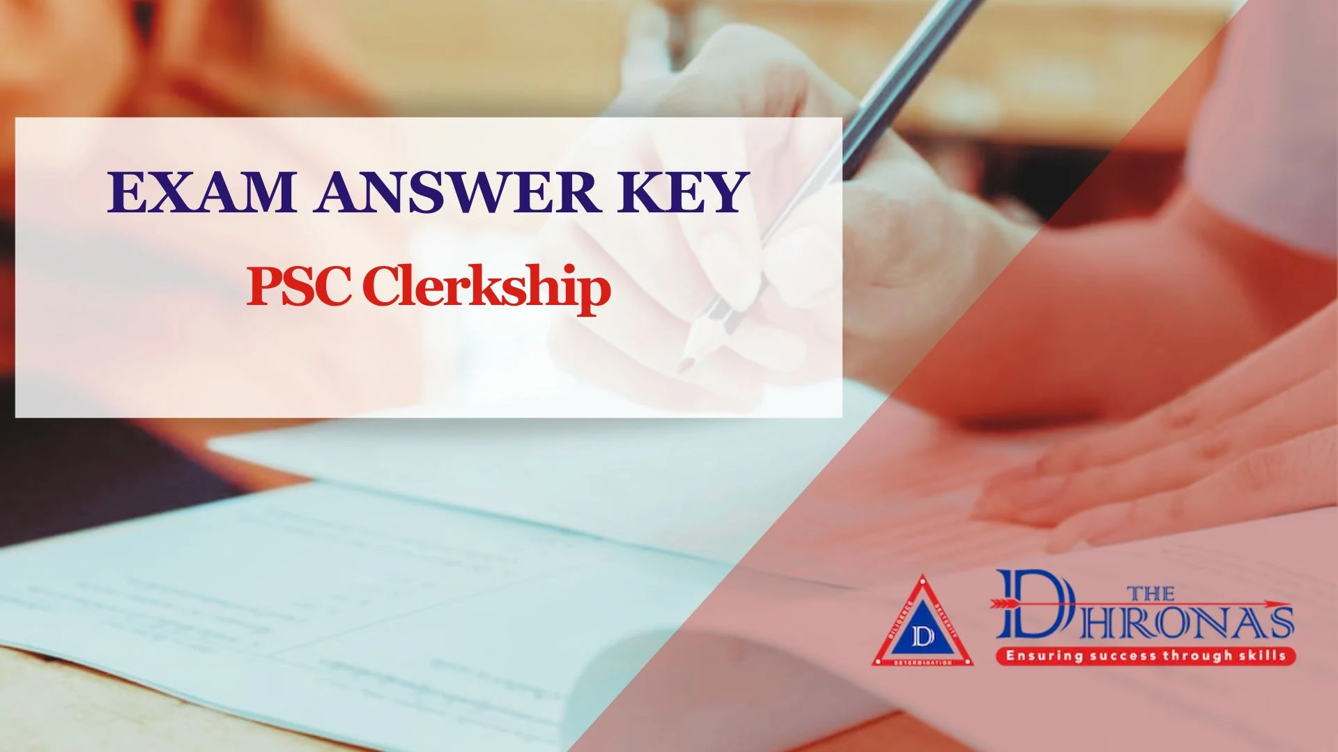 PSC Clerkship Answer Key - Check your Performance