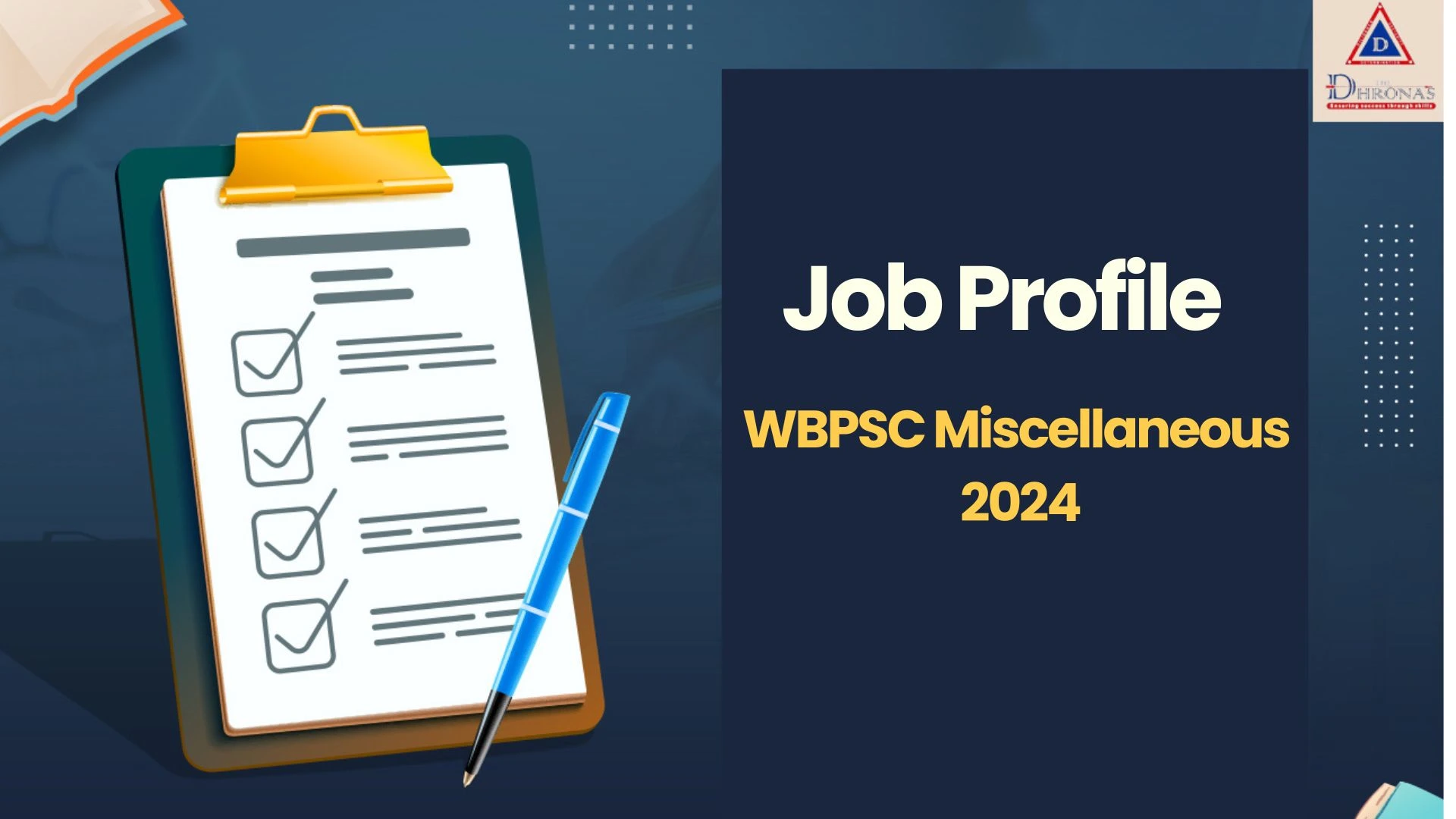 WBPSC Miscellaneous 2024 Job Profile - Posts, Salaries, and Growth