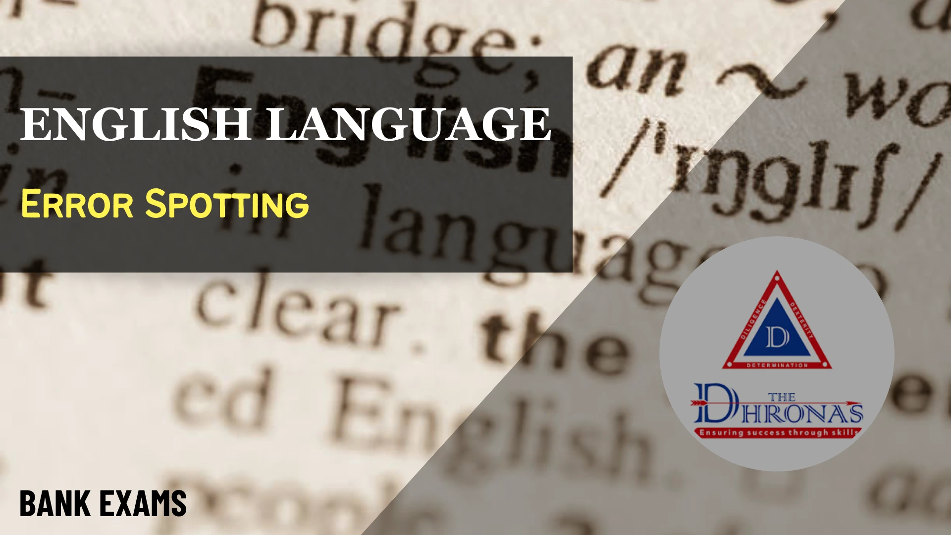 Error Spotting - Complete Study Material for Bank Exam Preparation